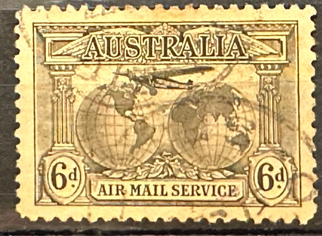 Australia Air Mail Service Stamp inscription “air mail service” #L1 ...