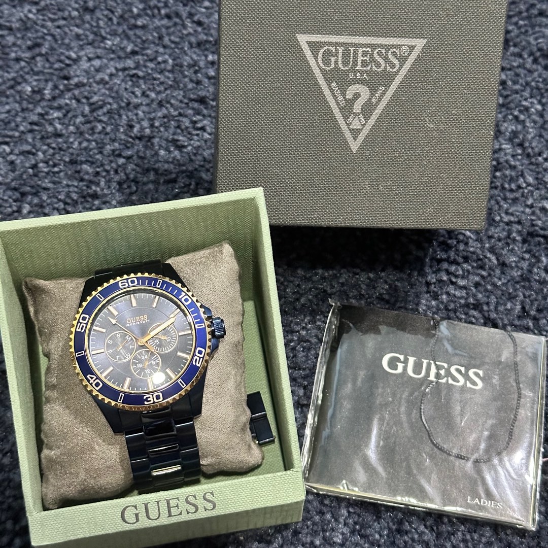 Automatic Watch - Guess- original factory surplus goods - Blue Color ...