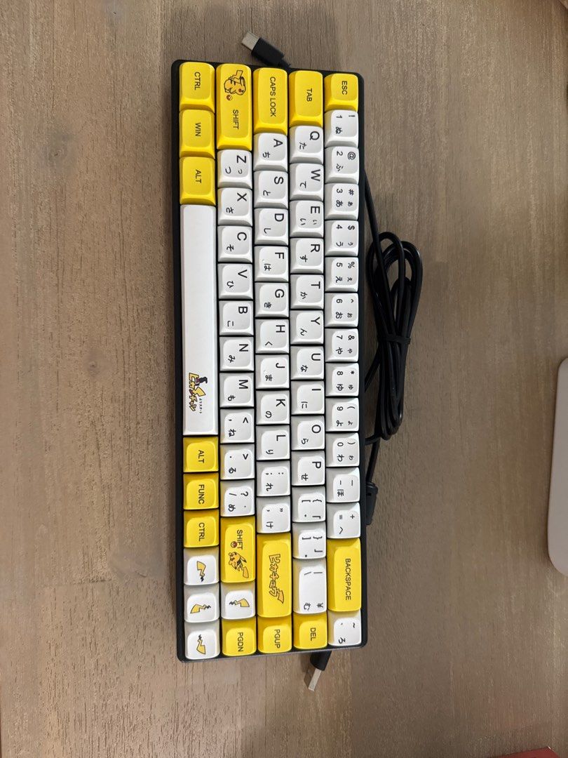 Custom Pikachu Mechanical Keyboard, Computers & Tech, Parts ...
