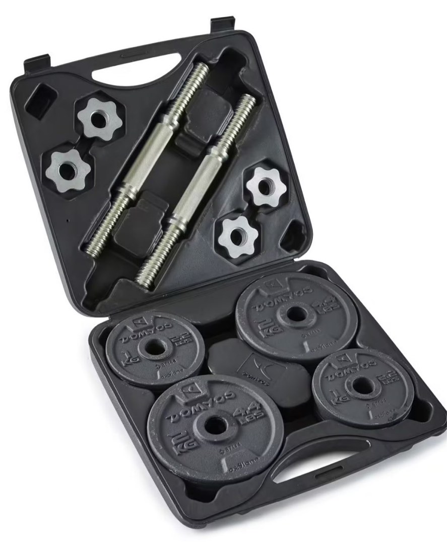 DOMYOS Dumbbell Set with Case, Sports Equipment, Exercise & Fitness ...