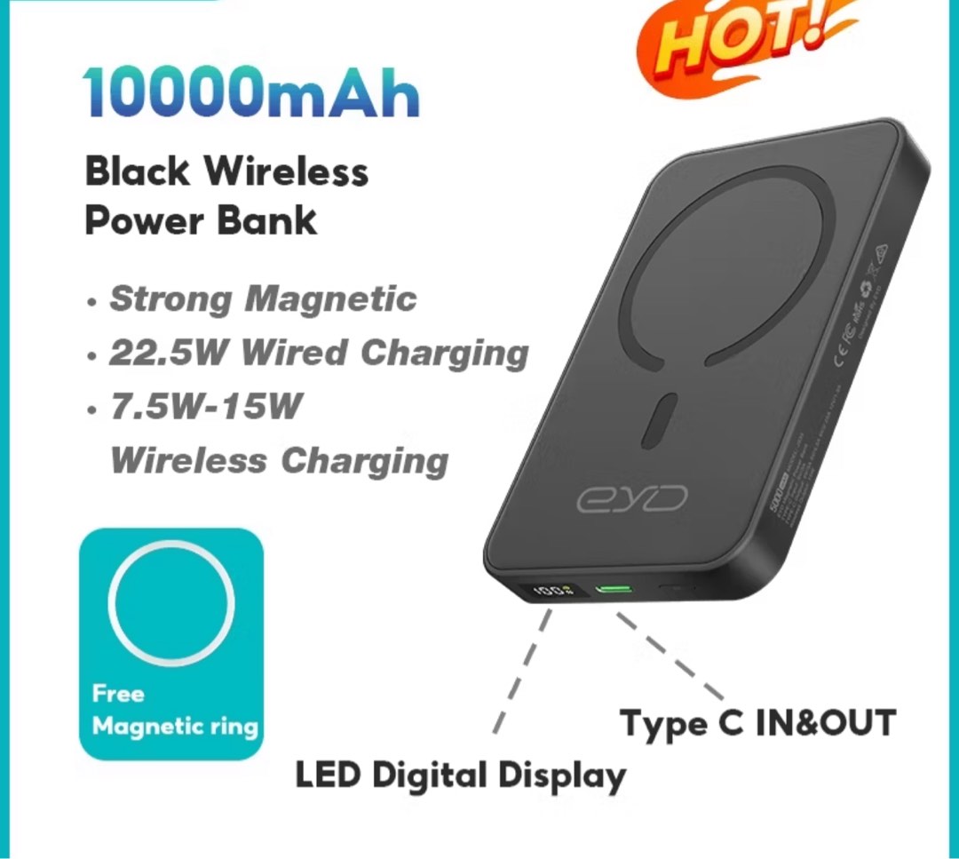 EYD JS36 10000mAh PowerBank PD 22.5w Fast Charging Power Bank Original ...
