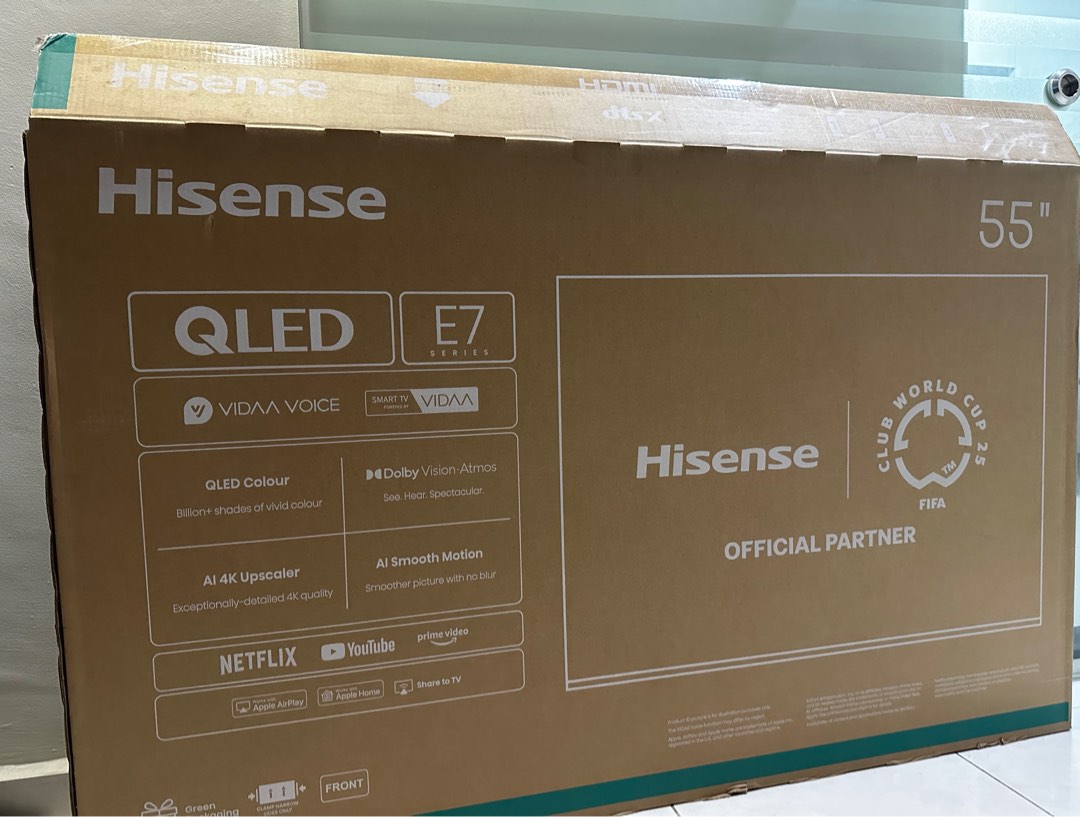 Hisense 55" QLED E7 Series Smart TV, TV & Home Appliances, TV ...