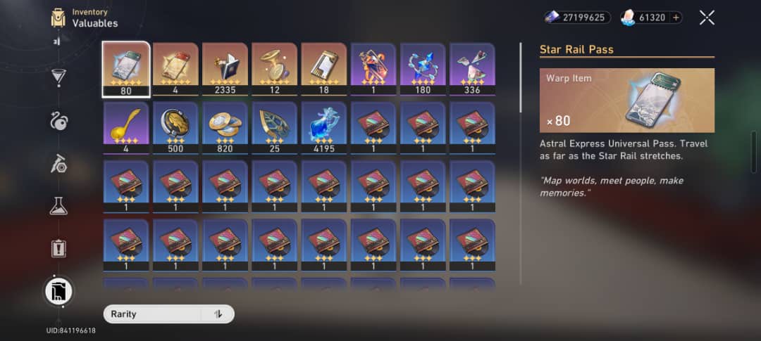 Hsr pulling acc (400++ pulls), Video Gaming, Gaming Accessories, Game ...
