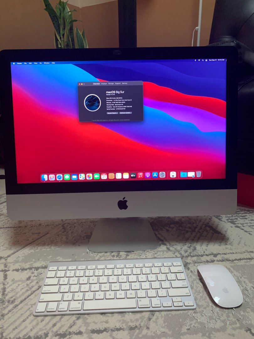 iMac 2014 21.5inch Core i5 8gig RAM 500gig HDD with Wireless Apple ...