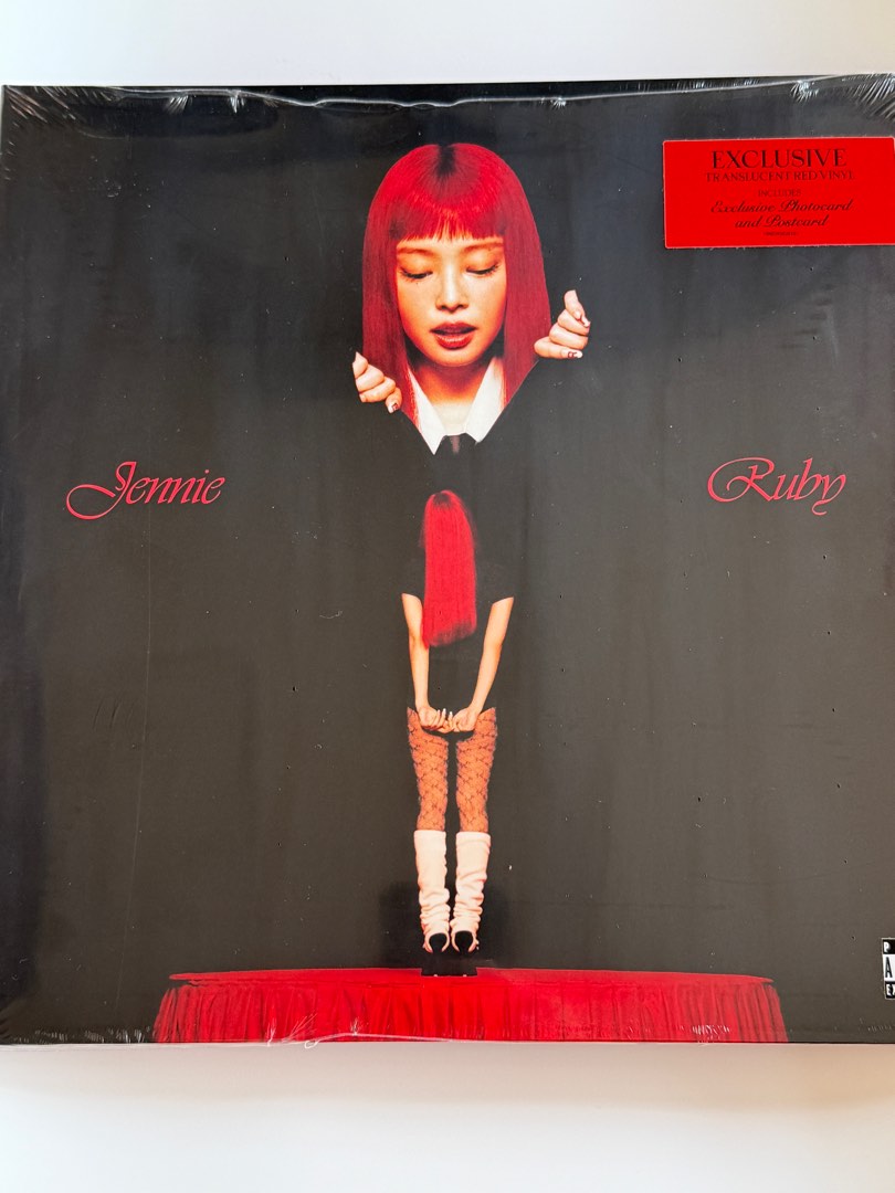 jennie ruby translucent red vinyl ready stock, Hobbies & Toys, Music & Media, Vinyls on Carousell