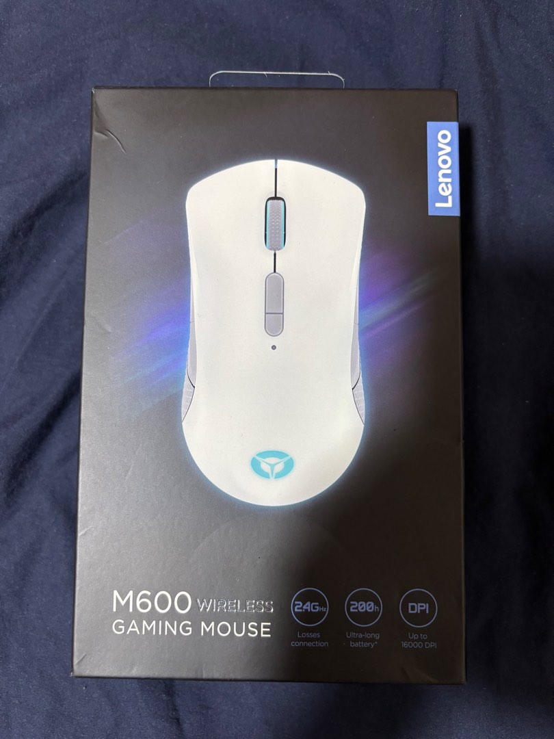 Lenovo Legion M600 Wireless Gaming Mouse 無線電競滑鼠 white 白色, 電腦＆科技, 電腦周邊及 ...