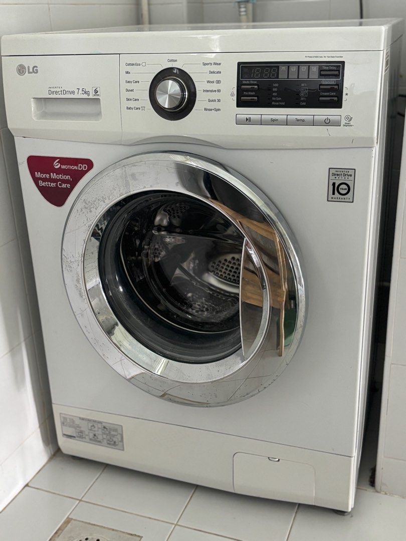 LG DirectDrive 7.5kg Washing Machine, TV & Home Appliances, Washing ...