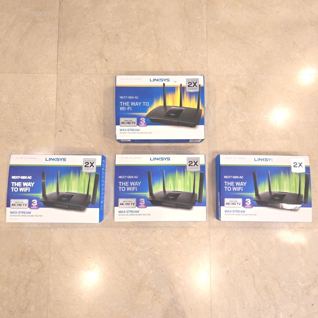 Linksys Max Stream MU MIMO Gigabit Router / WiFi 5 AC Dual Band ...