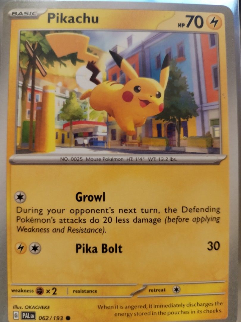 Pokemon card pikachu, Hobbies & Toys, Toys & Games on Carousell