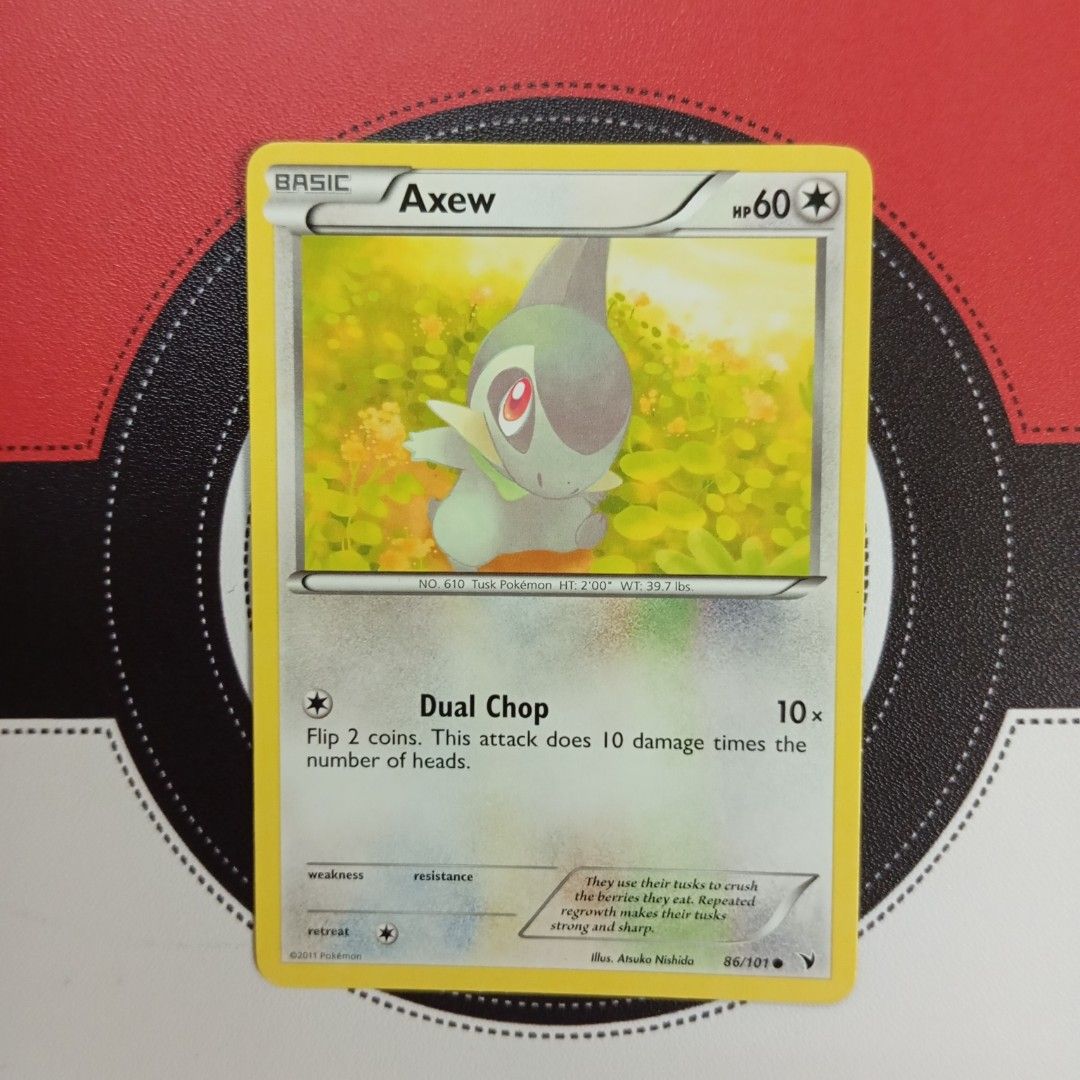 Pokemon TCG - Axew 86/101 - Noble Victories (Common), Hobbies & Toys ...