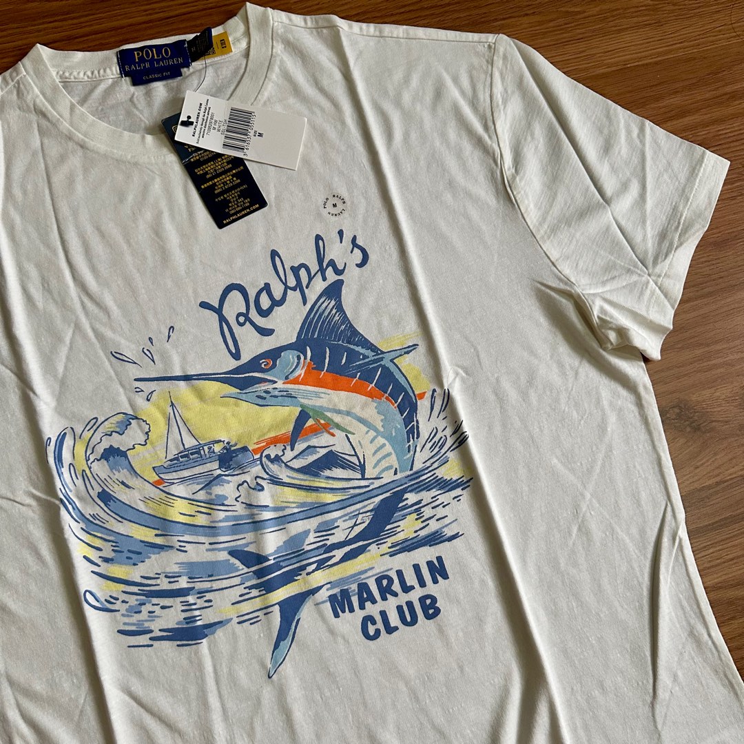 Polo Ralph Lauren Marlin Club Tee, Men's Fashion, Tops & Sets, Tshirts ...