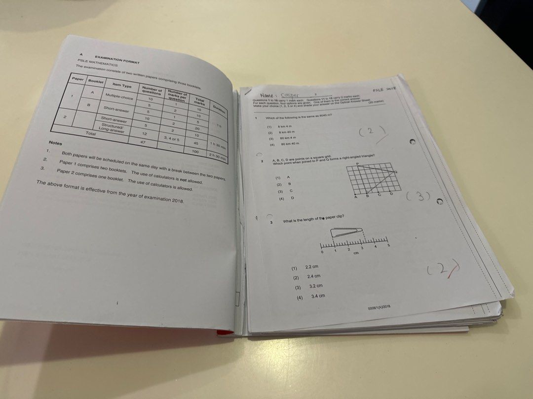 PSLE Mathematics Examination Papers 2020-2022, Hobbies & Toys, Books ...