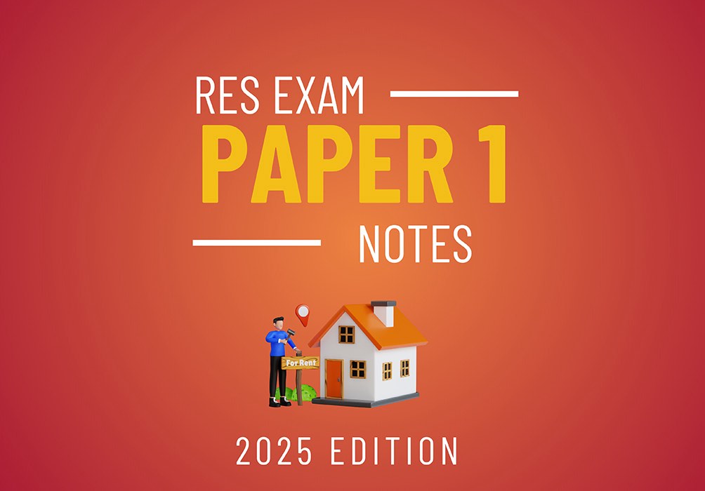 RES Exam Paper 1 2025 Notes by Licensed RES, Hobbies & Toys, Books ...