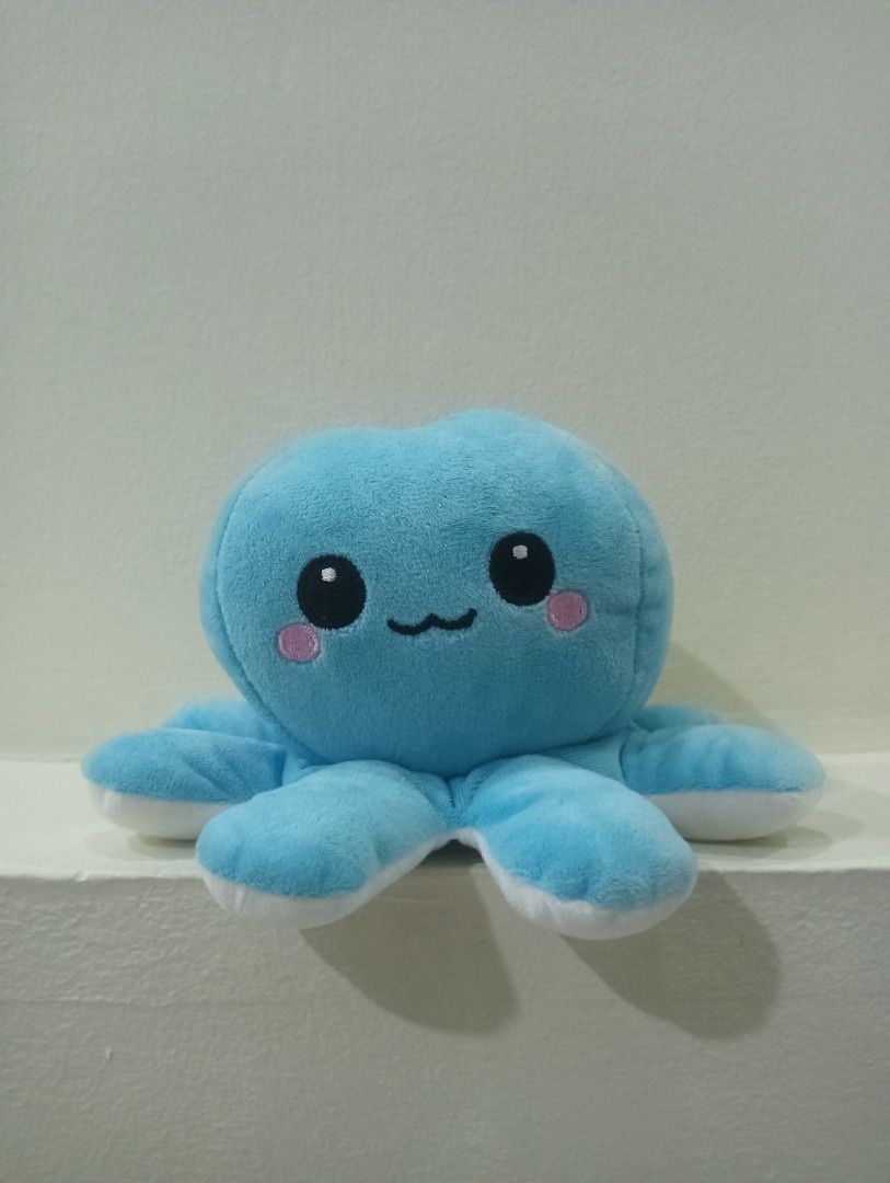 Reversible Octopus Plushie - Blue, Hobbies & Toys, Toys & Games on ...