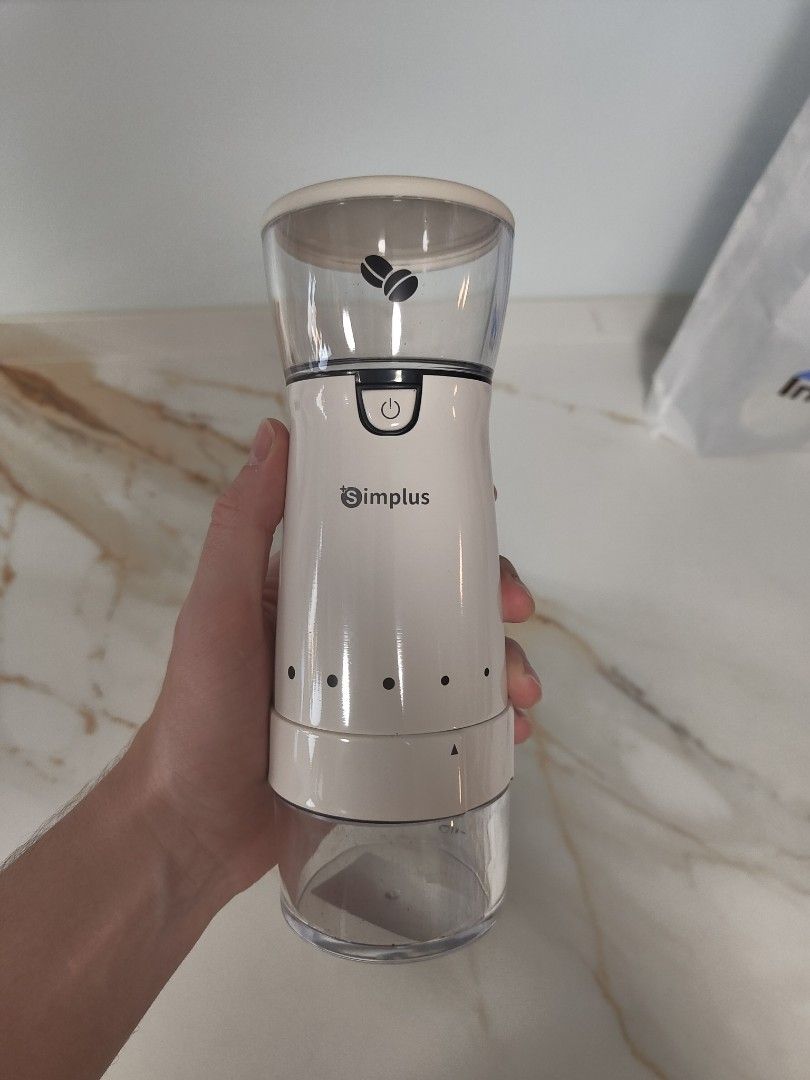 Simplus Electric Coffee Grinder - Beige - MDJH001, TV & Home Appliances ...