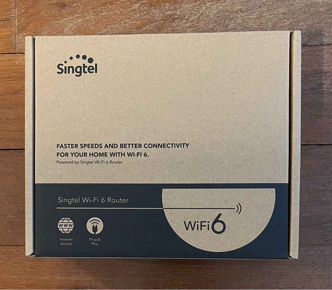 Singtel Wi-Fi 6 Router WG660242-ST AX5400, Computers & Tech, Parts ...