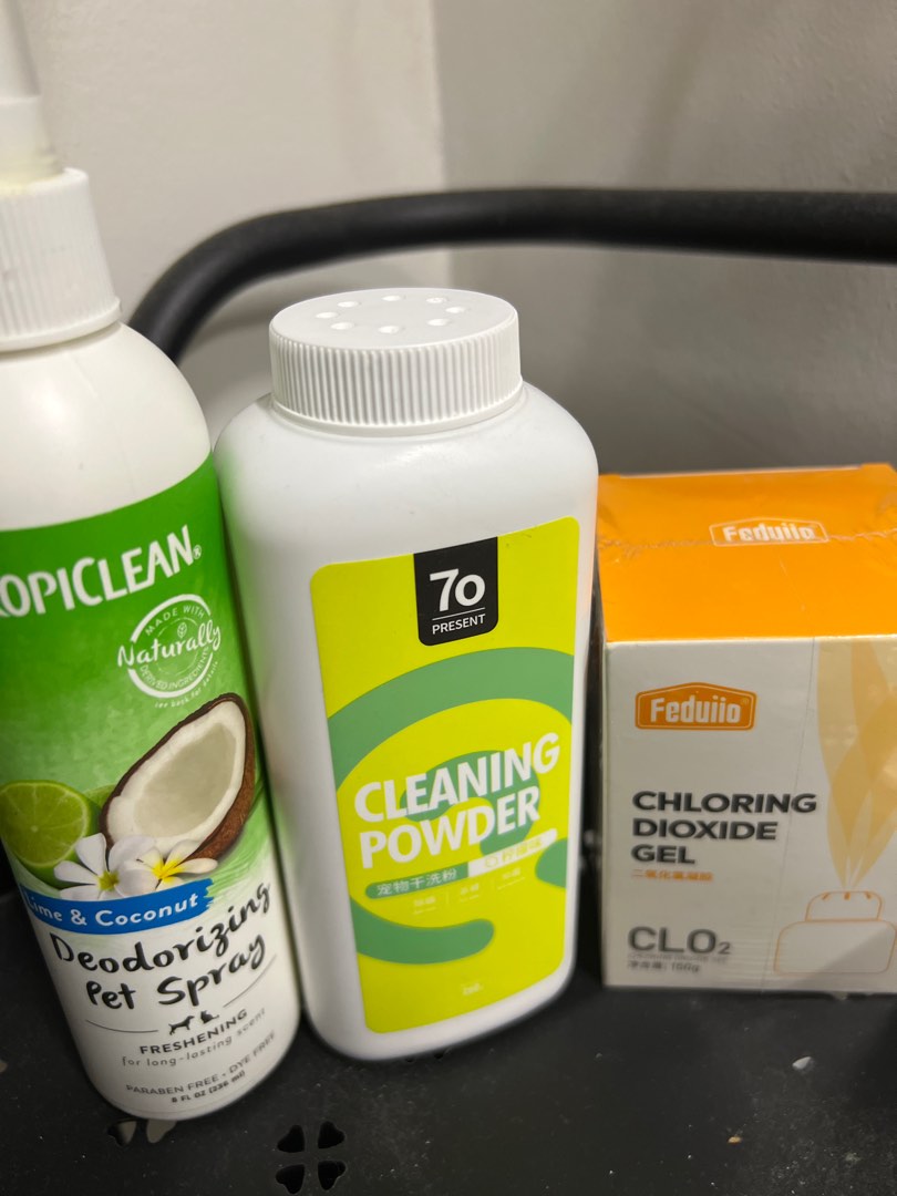 TropiClean Pet Spray, Cleaning Powder & Chlorine Dioxide Gel, Pet ...