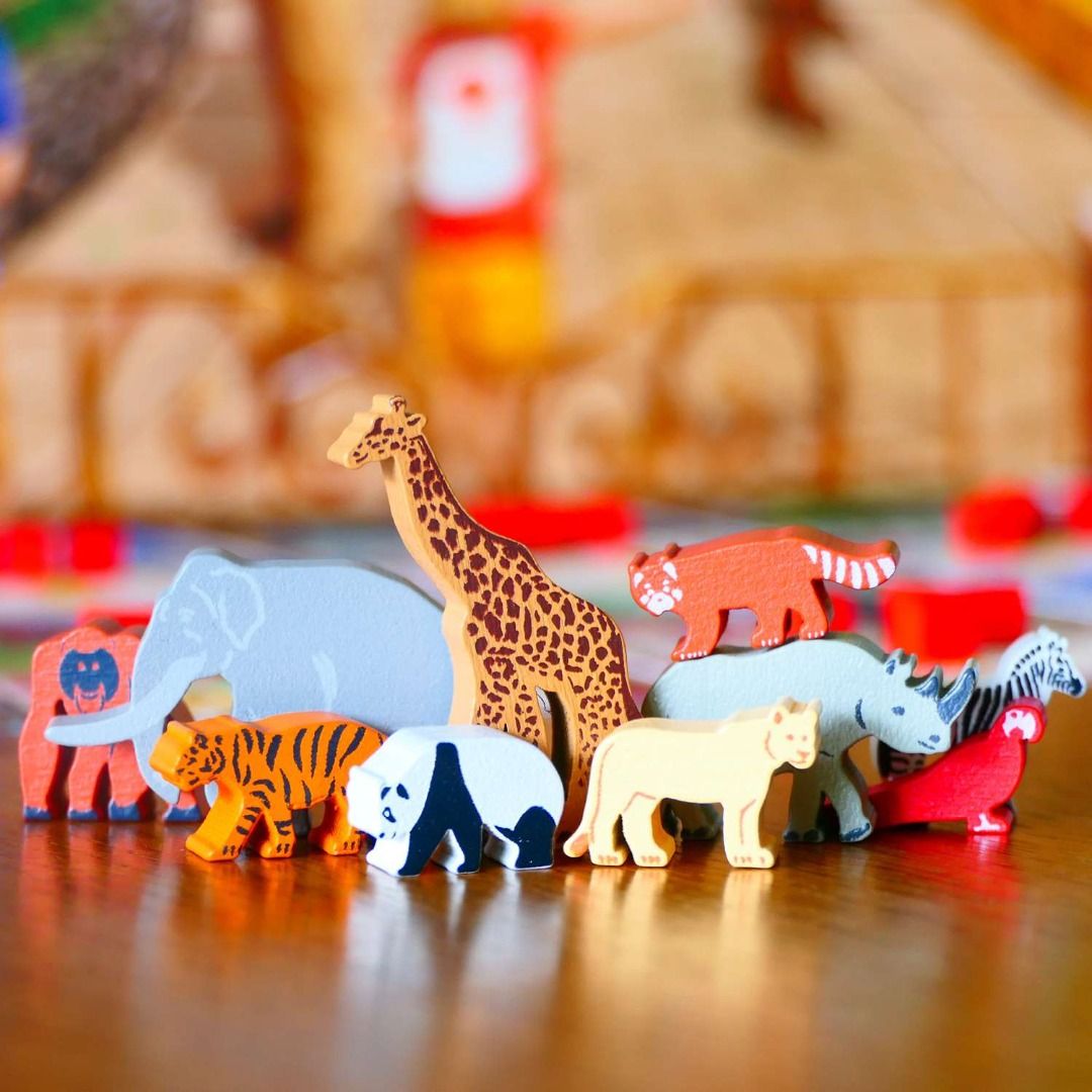 Zoo Tycoon: The Board Game - Deluxe Animal Meeple set + Expansion New ...
