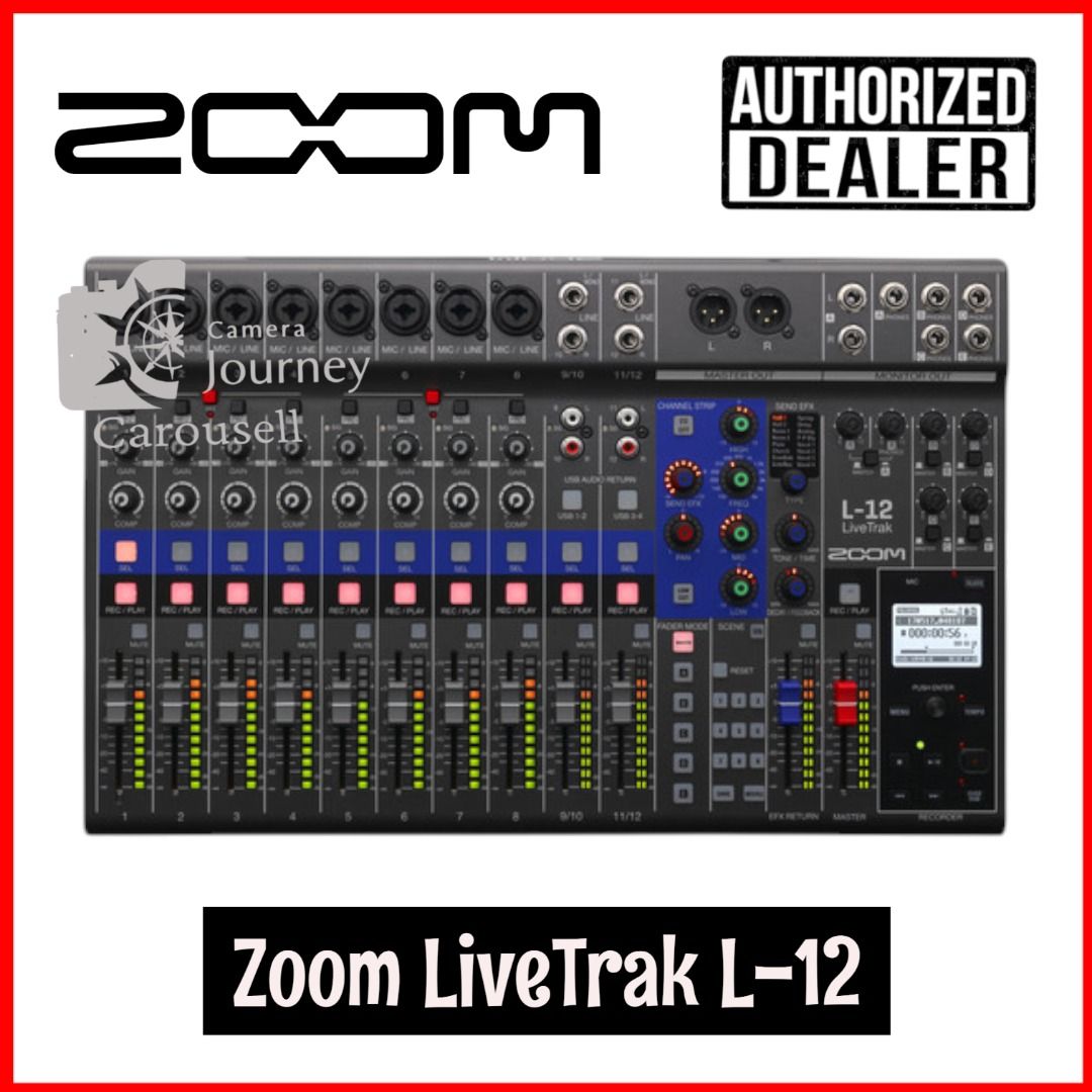 zoom | Zoom LiveTrak L-12 - 12-Channel Digital Mixer & Multitrack ...