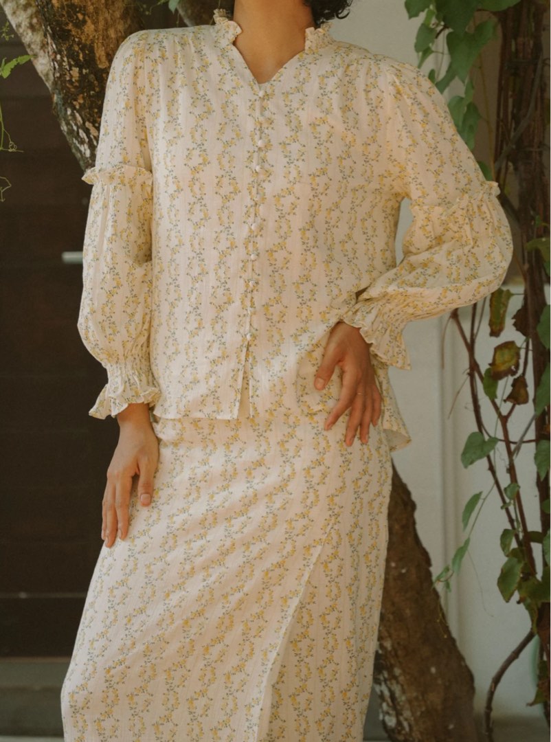 Zora Designer The Jane Kurung In Bask, Women's Fashion, Dresses & Sets ...