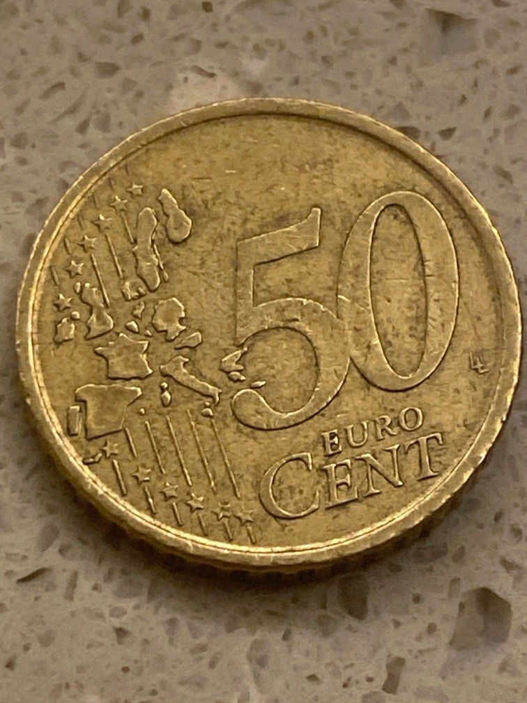 2001 Spain 50 cents Euro coin, Hobbies & Toys, Memorabilia ...