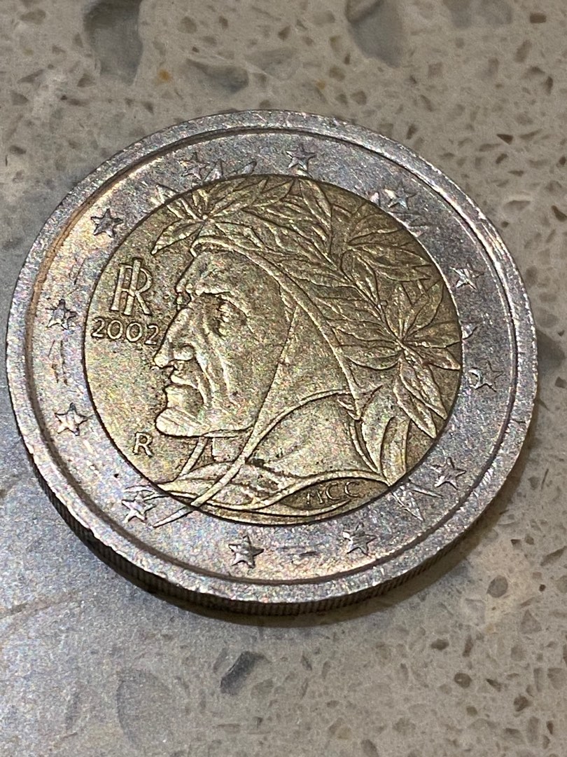 2002 Italy $2 Euro coin, Hobbies & Toys, Memorabilia & Collectibles ...