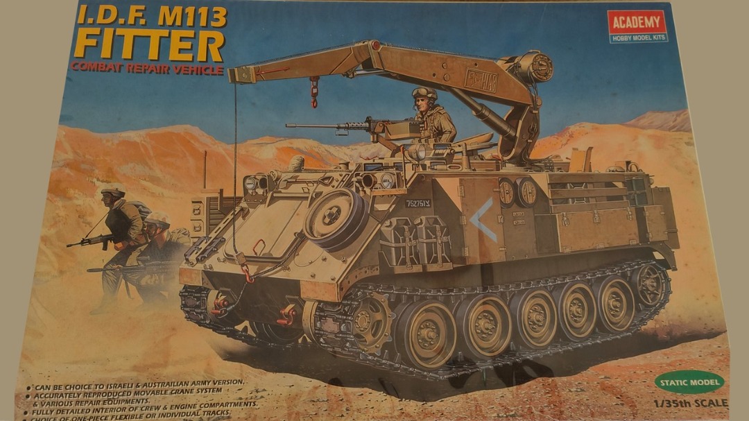 Academy 1:35 Scale IDF M113 Fitter Combat Repair Vehicle Model Kit ...