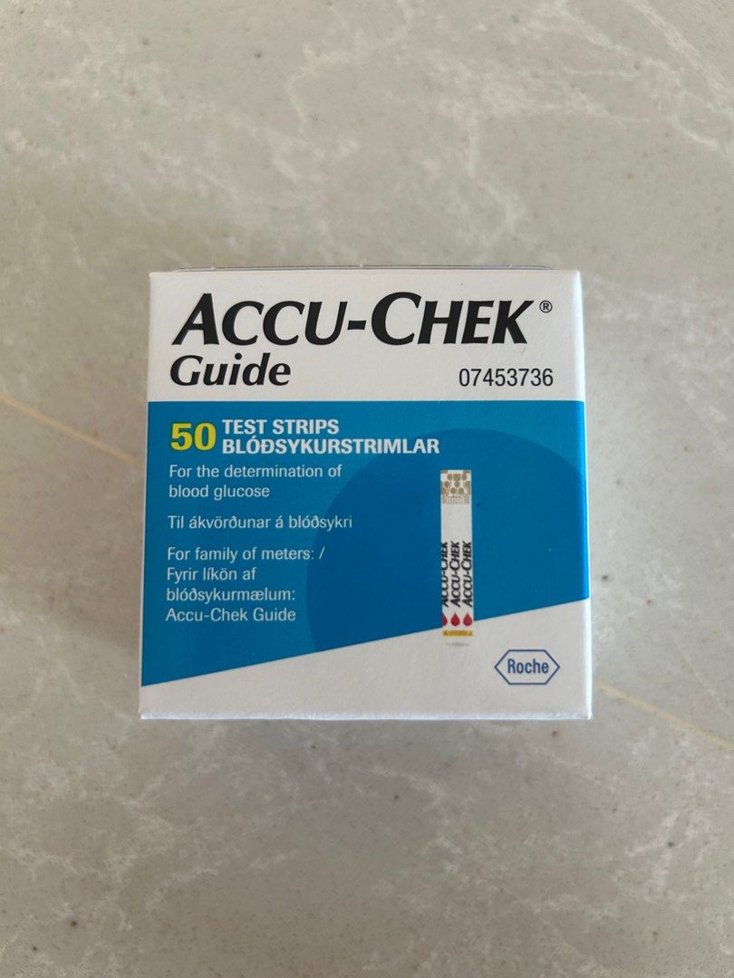 Accu-Chek Guide 50 Test Strips (Exp: Oct 2026), Health & Nutrition ...