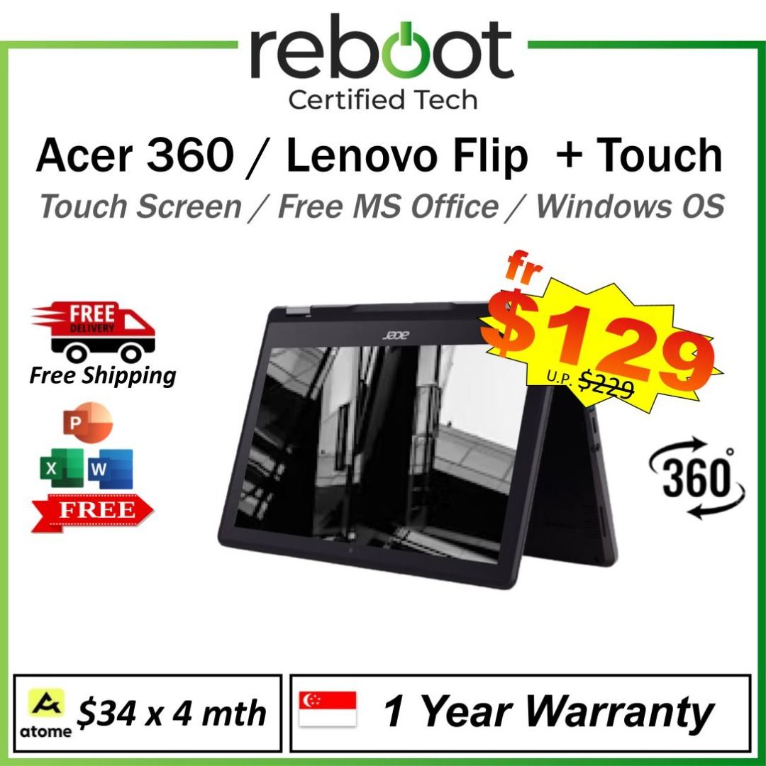 Acer 360 Flip Laptop - Acer 360° Flip Laptop – Fully Rotatable Design ...