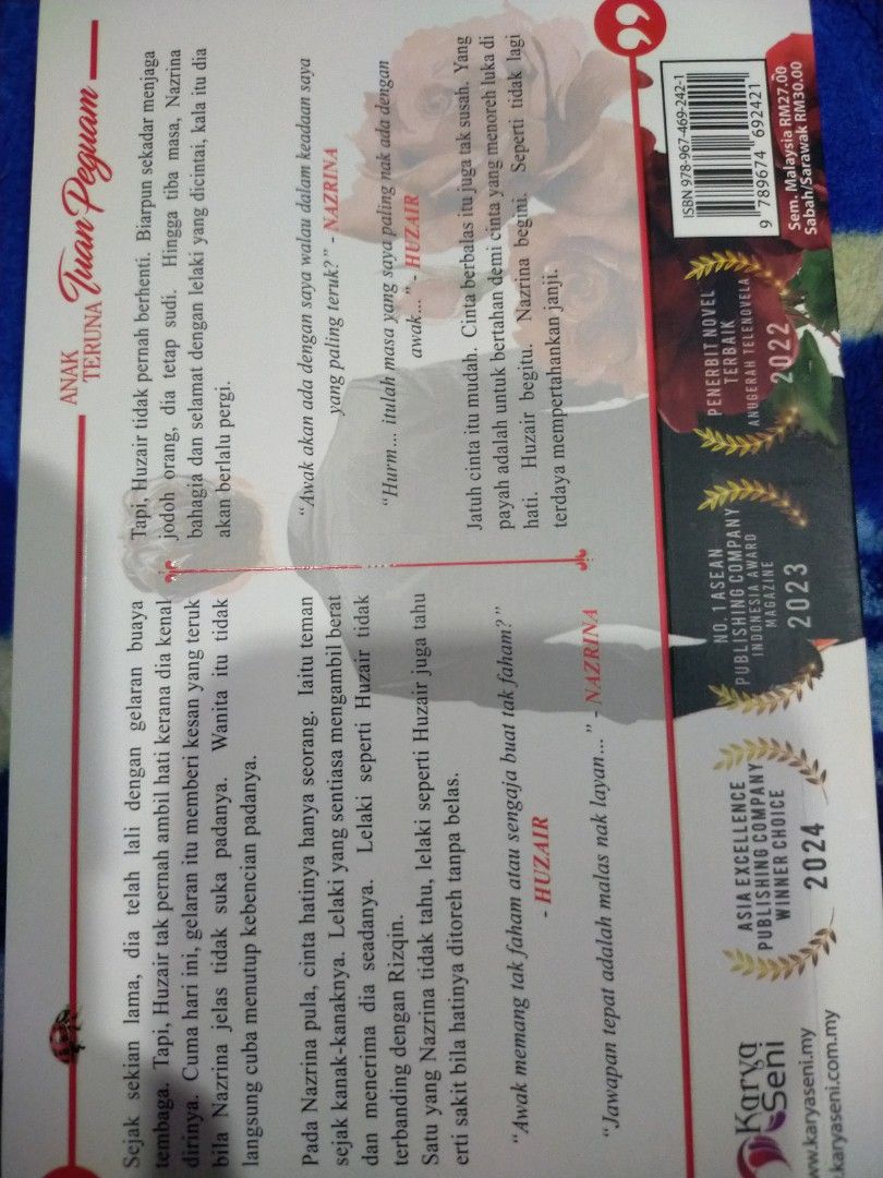 Anak Tuan Peguam Novel REHAN MAKHTAR, Hobbies & Toys, Books & Magazines ...