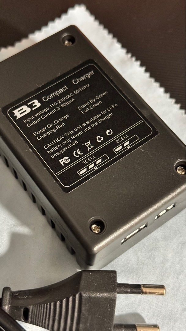 B3 Compact Fast Charger for 2S & 3S LiPo Batteries (7.4v / 11.1v) Gel Blasters Nerf, Hobbies ...
