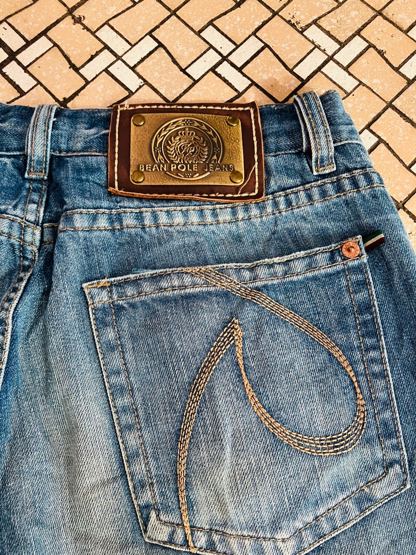 Bean pole jeans denim baggy, Men's Fashion, Activewear on Carousell