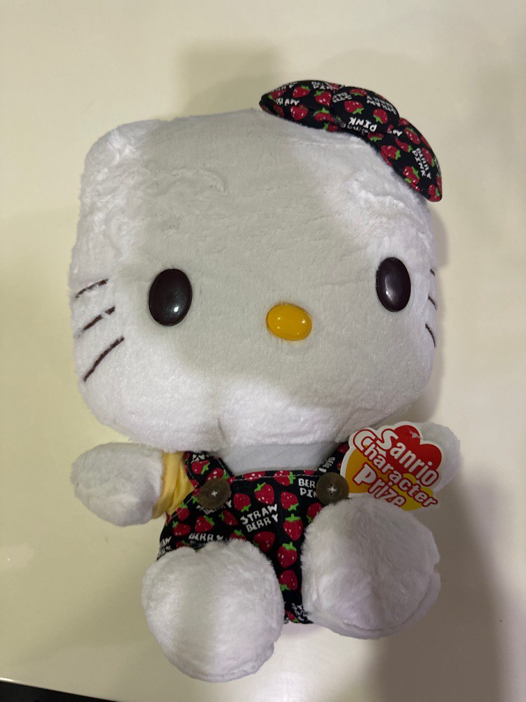 BN Sanrio Hello Kitty Strawberry Plush Toy, Hobbies & Toys, Toys ...