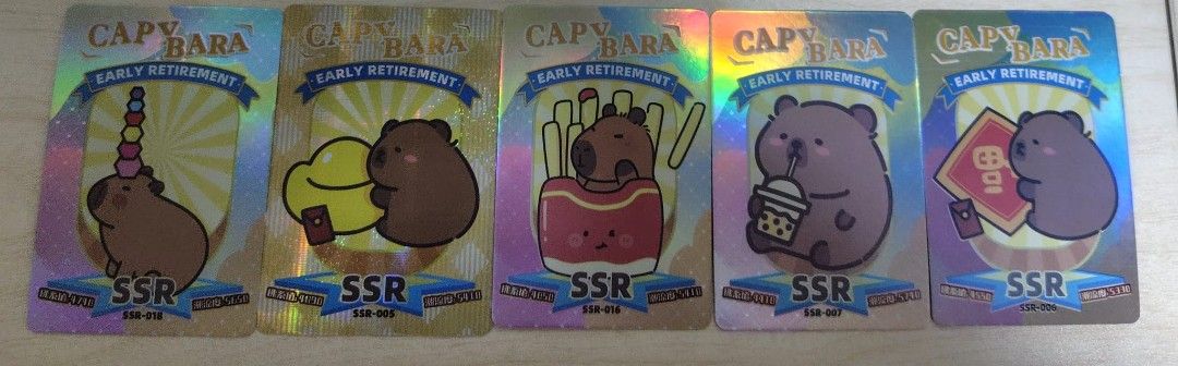 Capybara Early Retirement & Others Trading Cards - Various, Hobbies ...