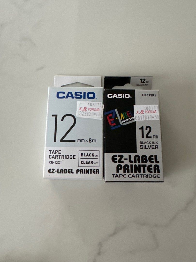 Casio EZ-Label Printer Tape Cartridge, Computers & Tech, Printers ...
