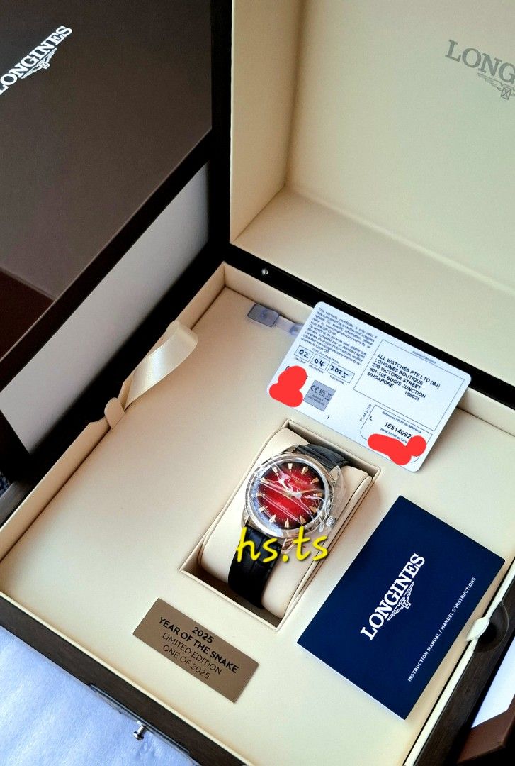 🔥CHEAPEST 2025🔥 Year of the Snake 🐍 Longines Conquest Heritage 🔴🔱⚫️ Red ...