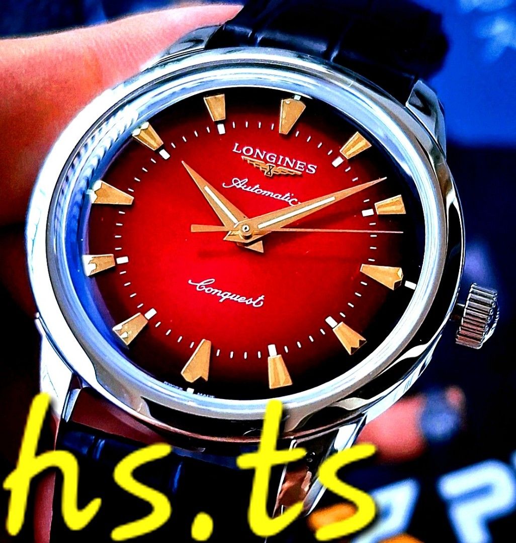 🔥CHEAPEST 2025🔥 Year of the Snake 🐍 Longines Conquest Heritage 🔴🔱⚫️ Red ...