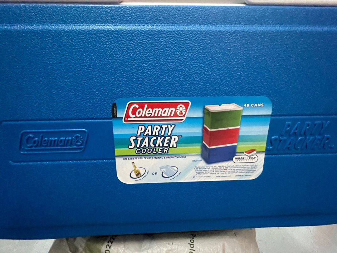 Coleman Party Stacker Cooler, Furniture & Home Living, Kitchenware ...