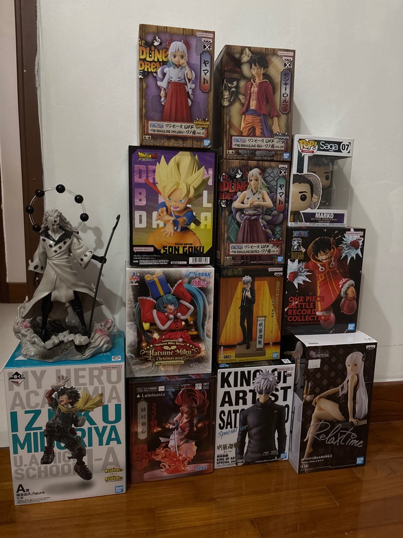 [ENTIRE SET $100,FCFS] Naruto Madara uchiha,Midoriya MHA kuji,Son Goku ...