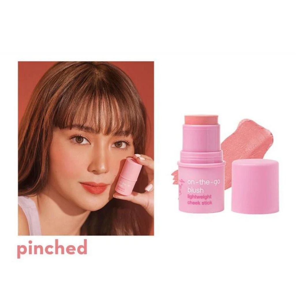 Happy Skin On The Go Cheek Stick Blush in Pinched peachy pink (preloved ...