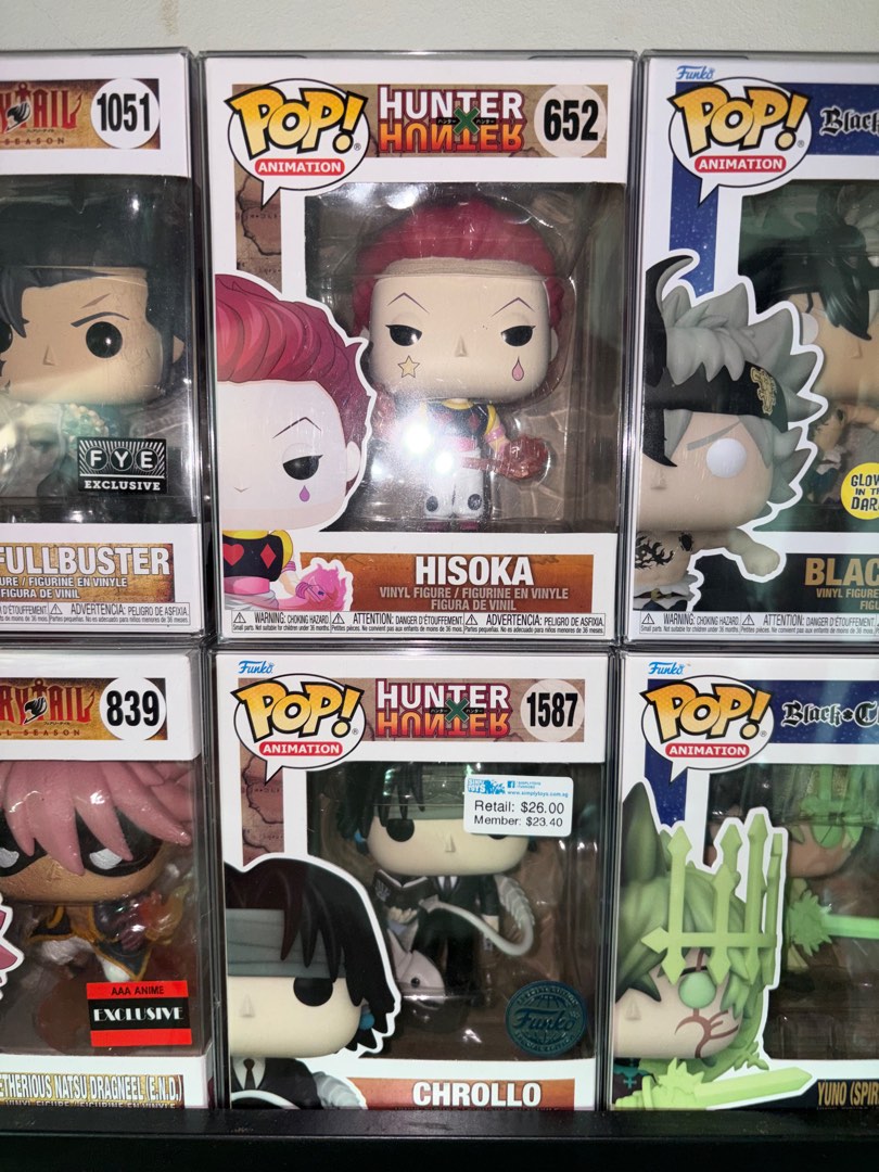Hunter X Hunter Anime Funko Pop Set - Hisoka & Chrollo, Hobbies & Toys ...