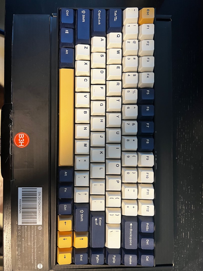 Keychron K2 Bluetooth with 2 keycap sets, Computers & Tech, Parts ...