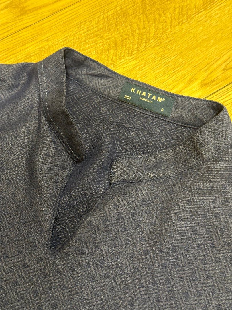 Mandarin Collar Khatam, Men's Fashion, Muslim Wear, Tops on Carousell