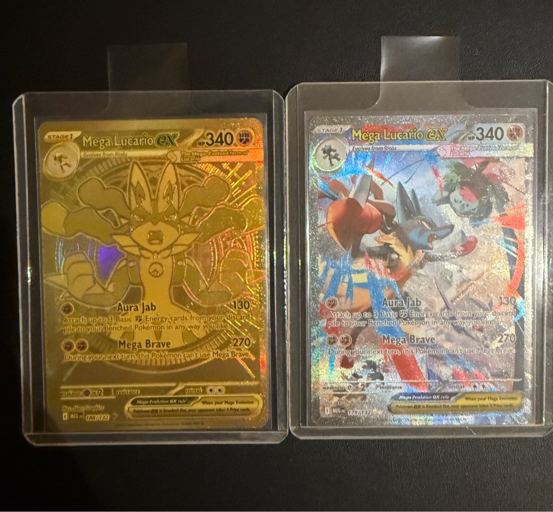 Mega Lucario Ex 188/132 Gold Rare / Mega Hyper Rare Mega Ultra Rare MUR ...