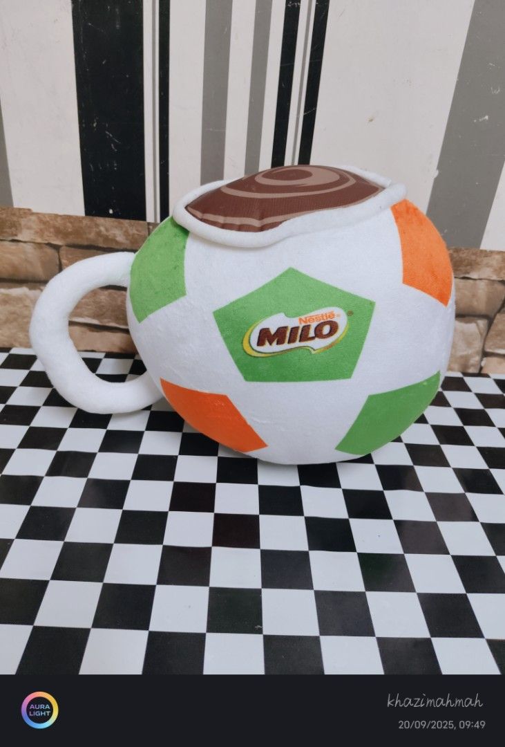 Milo Football Mug Plush Toy, Hobbies & Toys, Toys & Games on Carousell