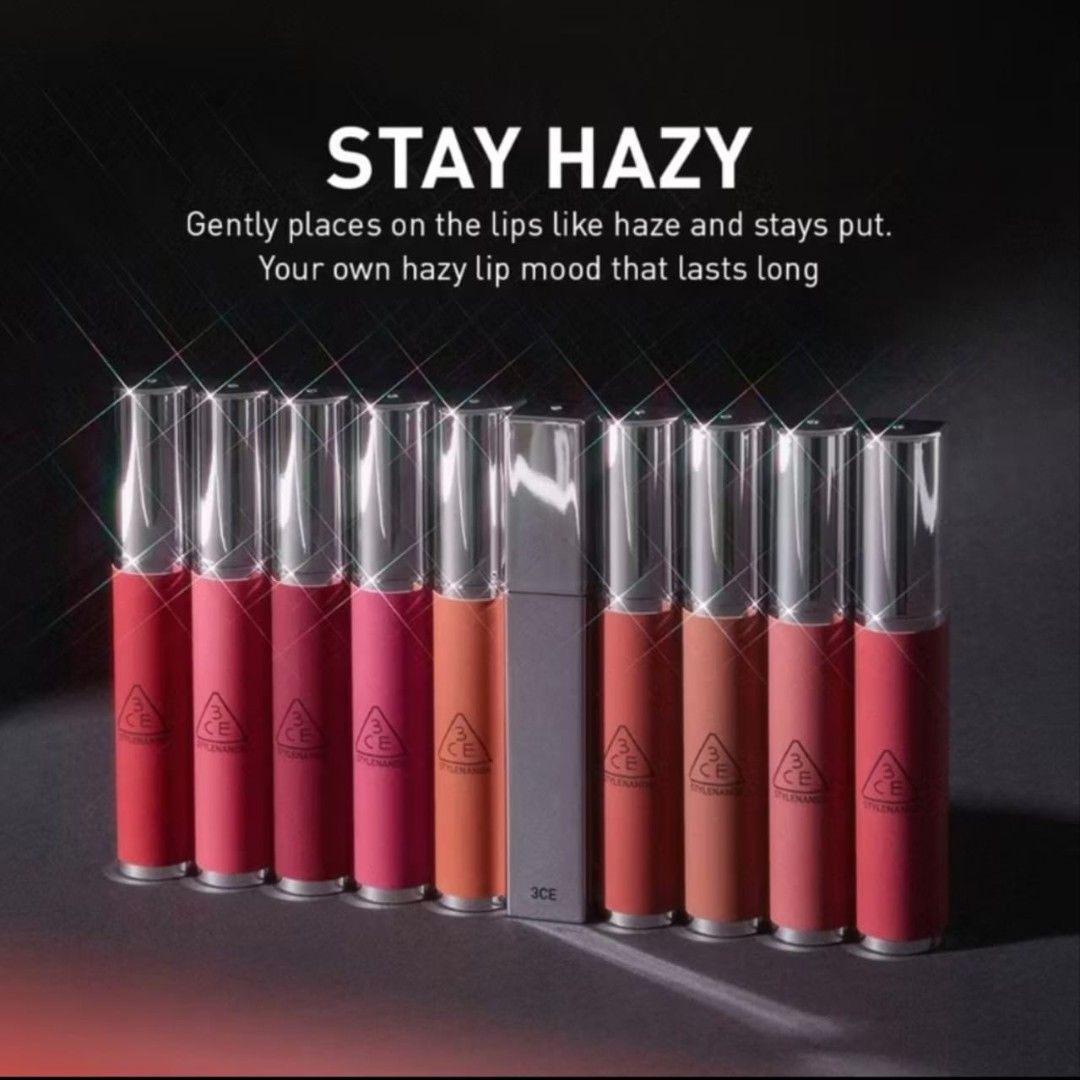 MINI- 3CE Hazy Lip Cherry Fluff 1.6g, Beauty & Personal Care, Face ...