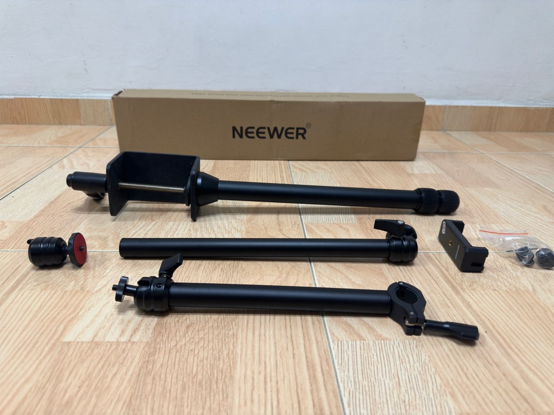 Neewer Table Top Stand with Auxiliary Holding Arm, Photography ...