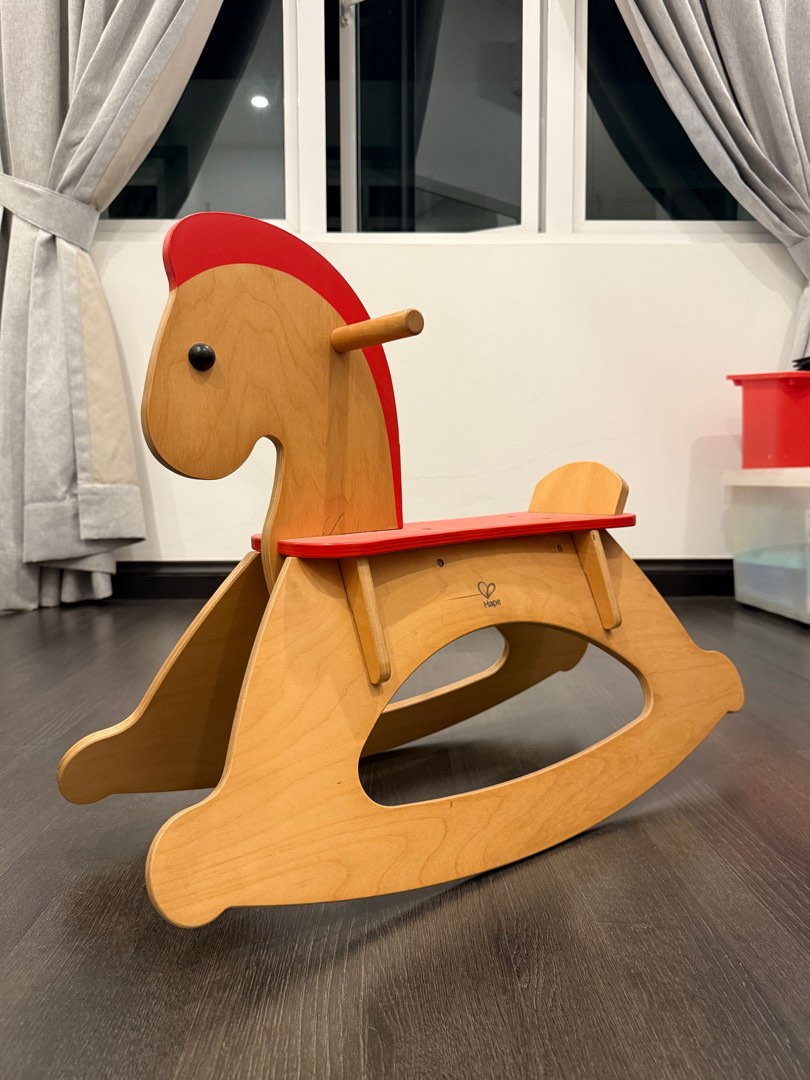Original Hape Rockin Wooden Horse, Babies & Kids, Infant Playtime on ...