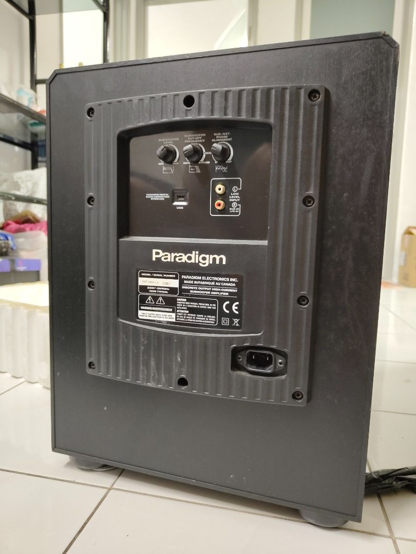 *Paradigm* DSP-3200 v2 12" Powered Subwoofer, Audio, Soundbars, Speakers & Amplifiers on Carousell