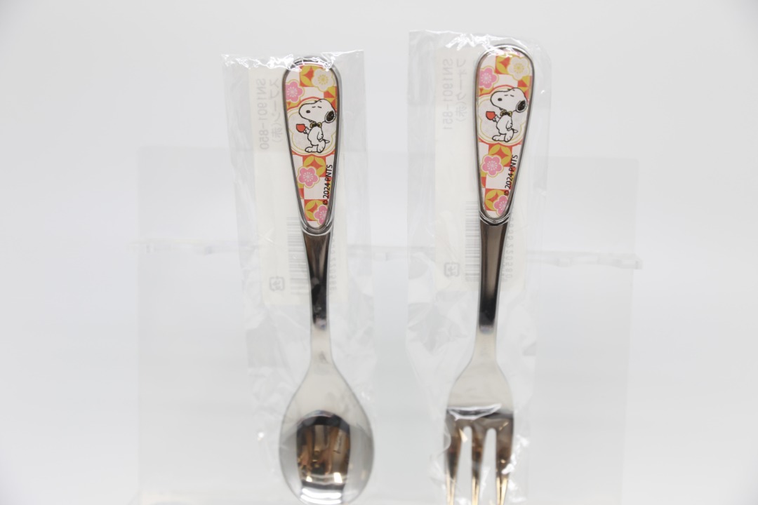 Peanuts Snoopy Stainless Steel Spoon & Fork 叉匙環保可重用餐具 一套 SN1901-850 日本制 ...